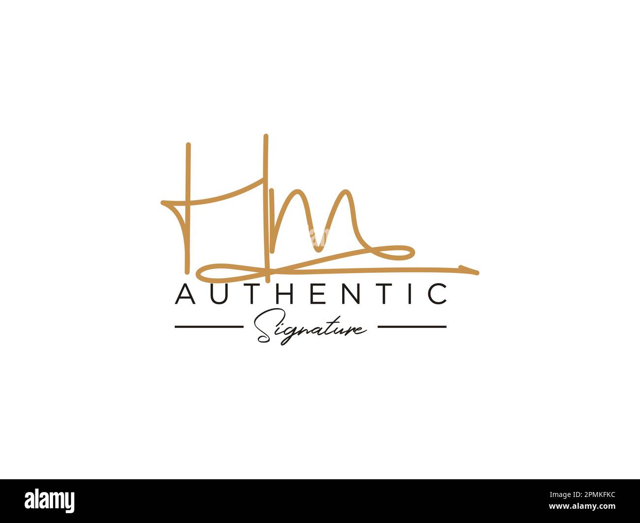 HM Signature Logo Template Vector Stock Vector Image & Art - Alamy
