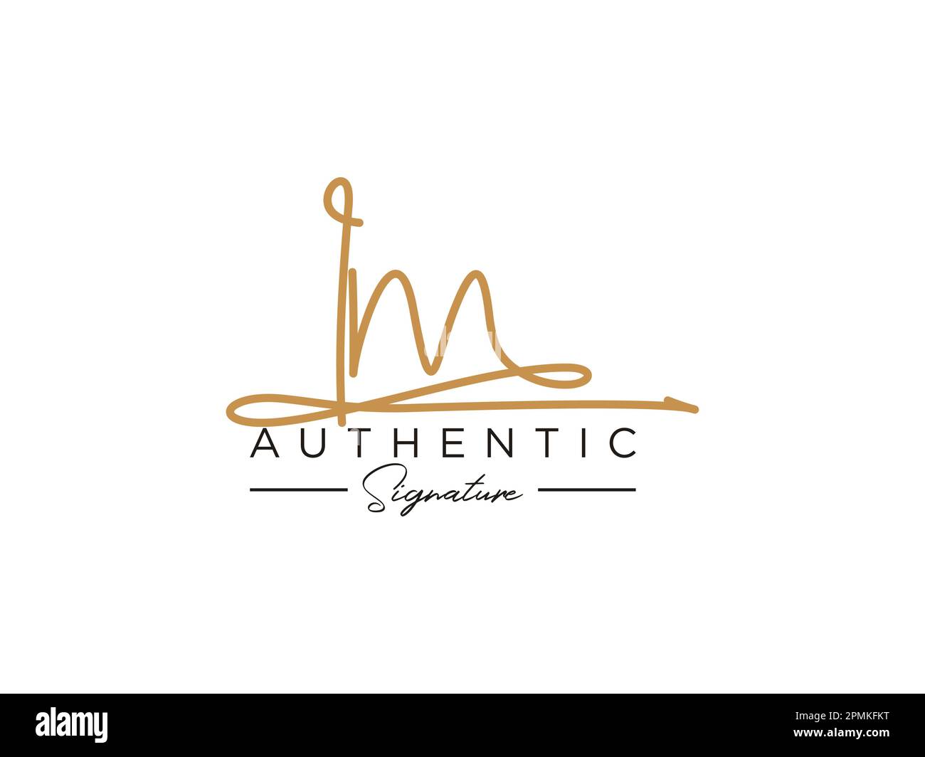 IM Signature Logo Template Vector Stock Vector Image & Art - Alamy