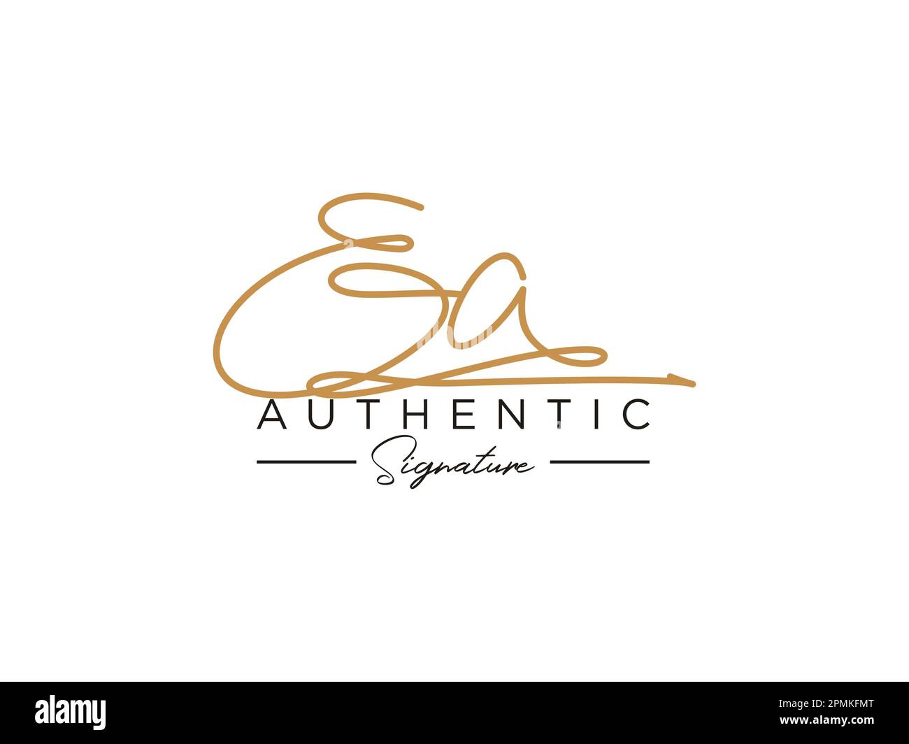 EA Signature Logo Template Vector Stock Vector Image & Art - Alamy