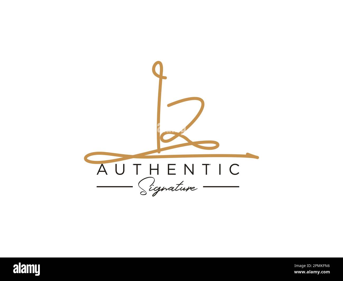 IZ Signature Logo Template Vector Stock Vector Image & Art - Alamy