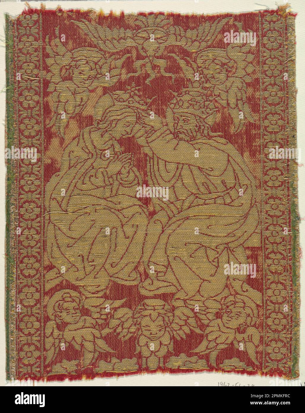 Orphrey (Italy); linen, silk, metallic thread; Bequest of Richard ...