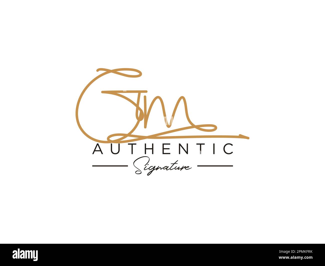 GM Signature Logo Template Vector Stock Vector Image & Art - Alamy