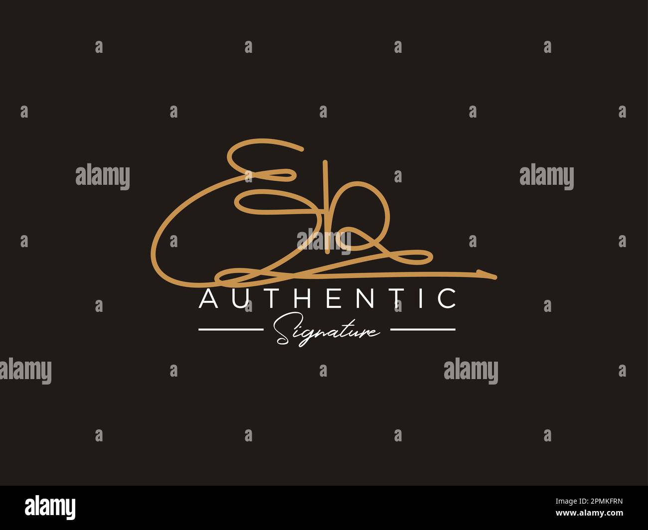 EB Signature Logo Template Vector Stock Vector Image & Art - Alamy