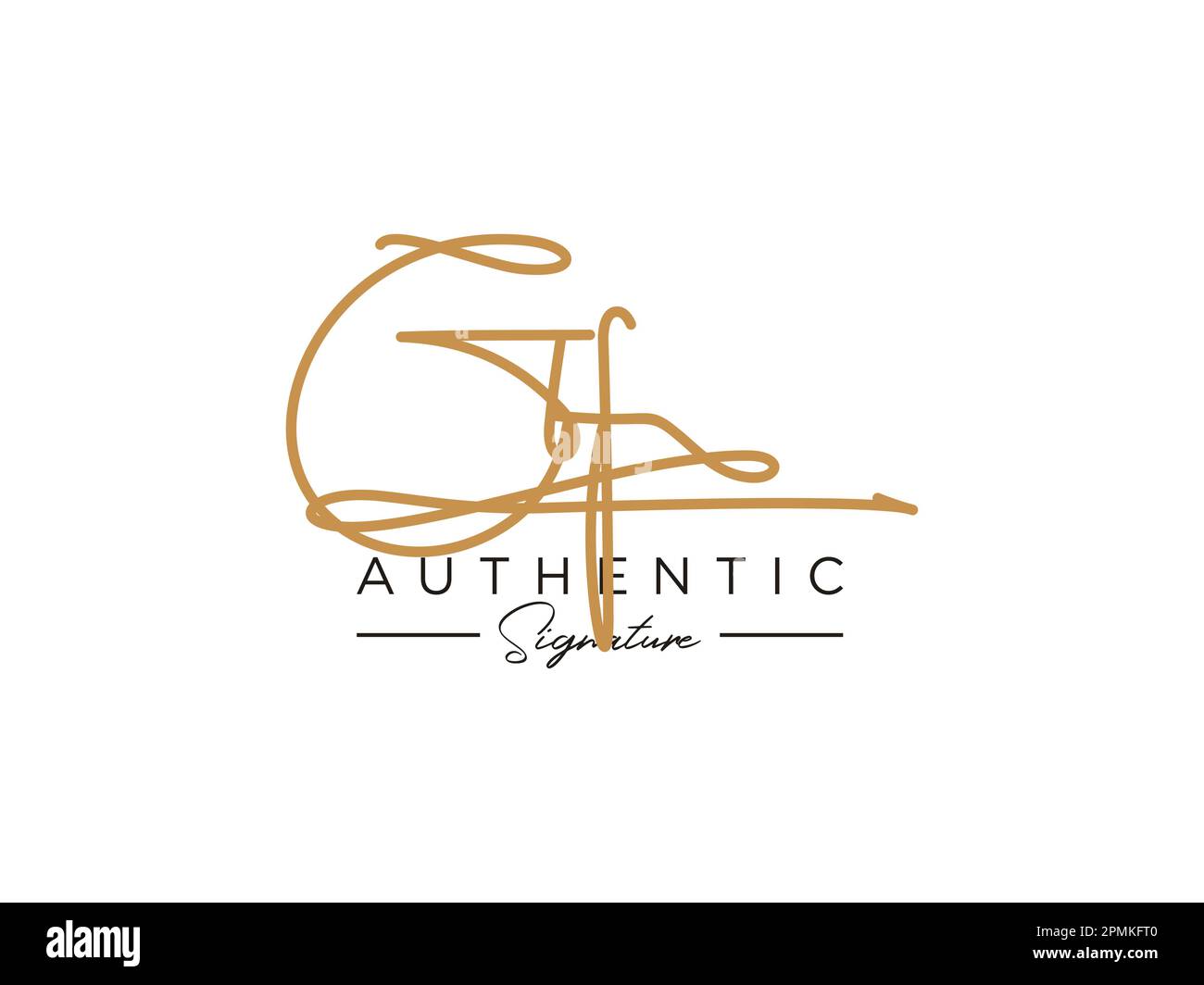 GF Signature Logo Template Vector Stock Vector Image & Art - Alamy