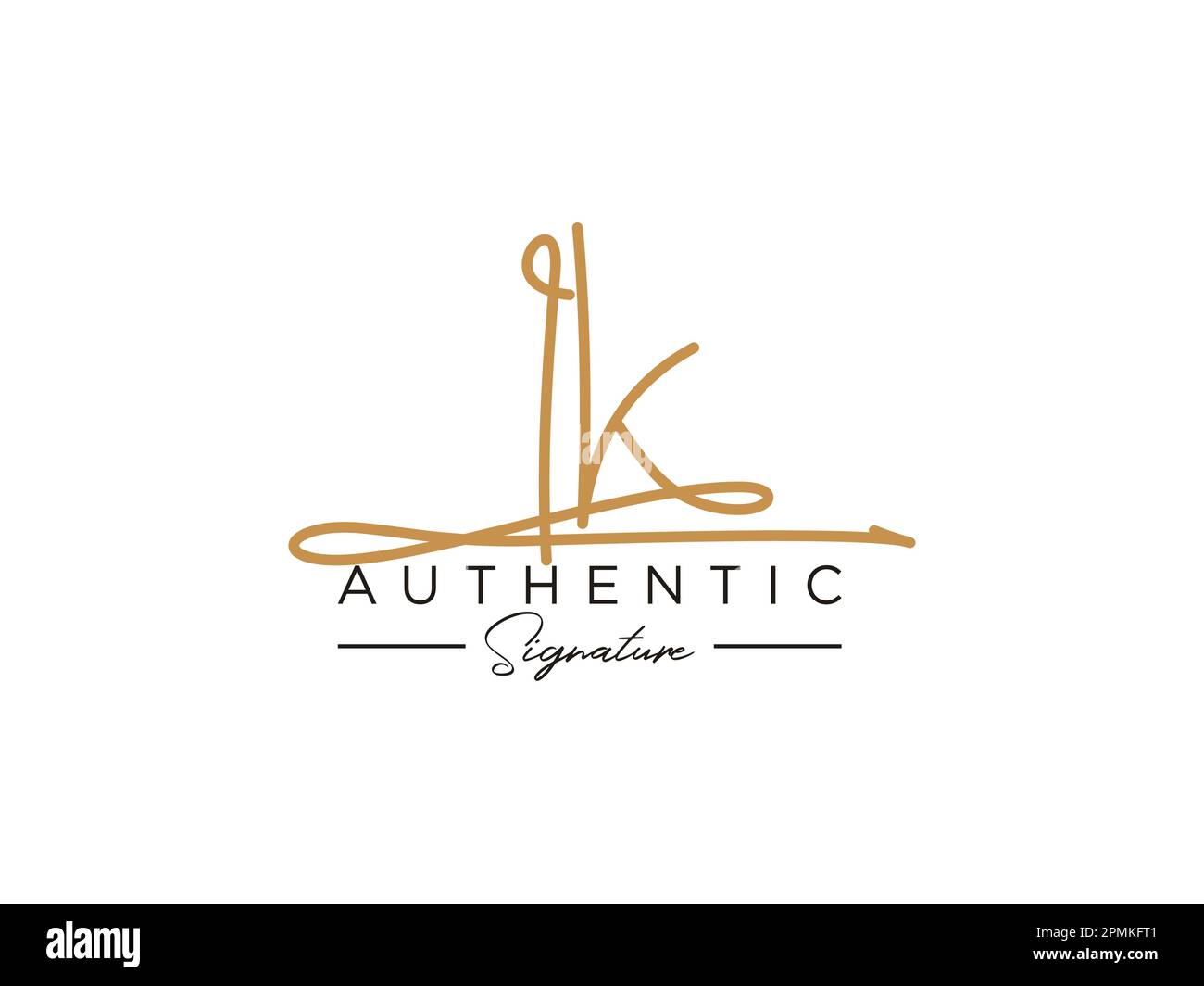 IK Signature Logo Template Vector Stock Vector Image & Art - Alamy