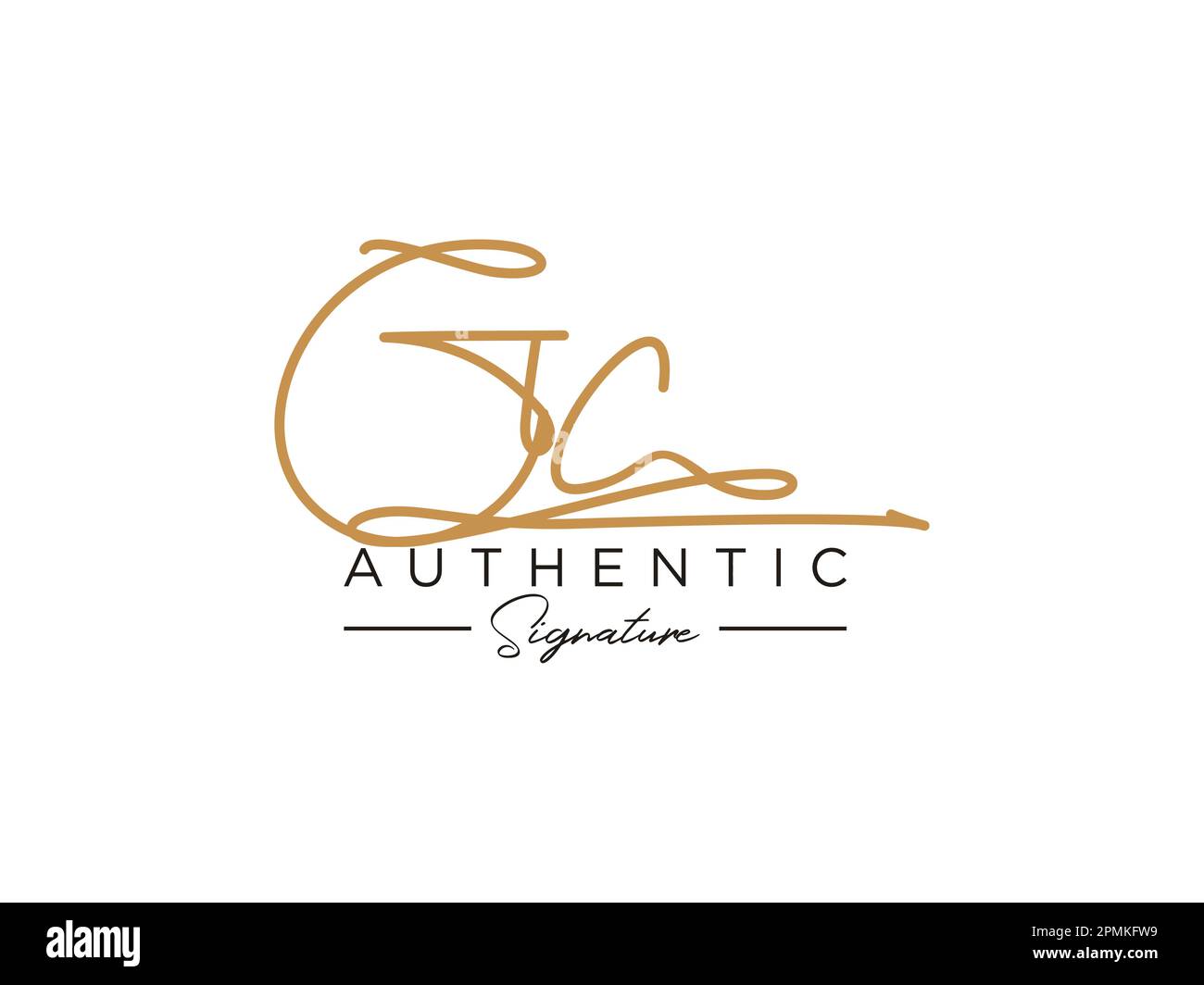 GC Signature Logo Template Vector Stock Vector Image & Art - Alamy