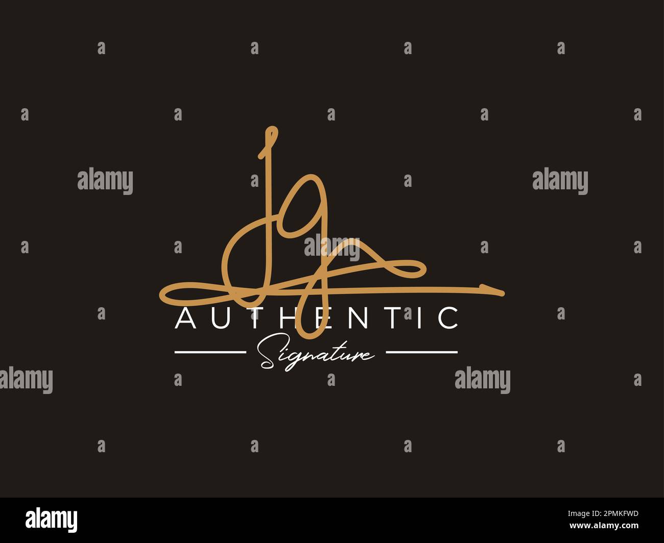 JG Signature Logo Template Vector Stock Vector Image & Art - Alamy