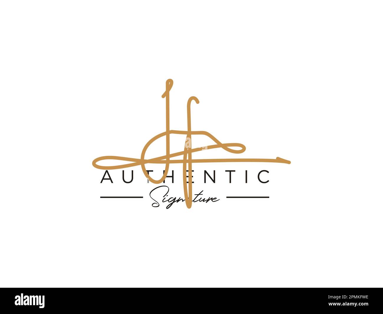JF Signature Logo Template Vector Stock Vector Image & Art - Alamy