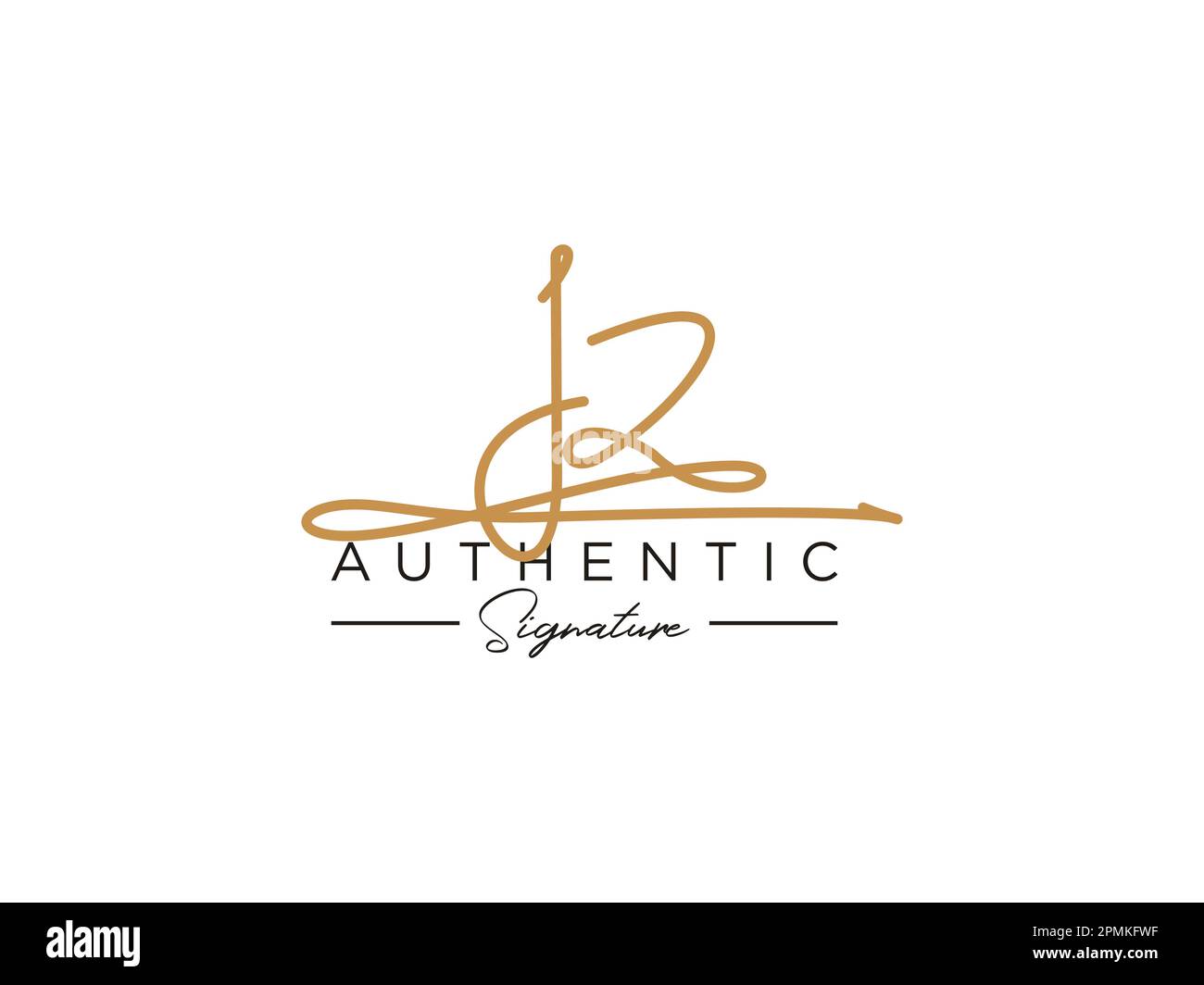 JZ Signature Logo Template Vector Stock Vector Image & Art - Alamy