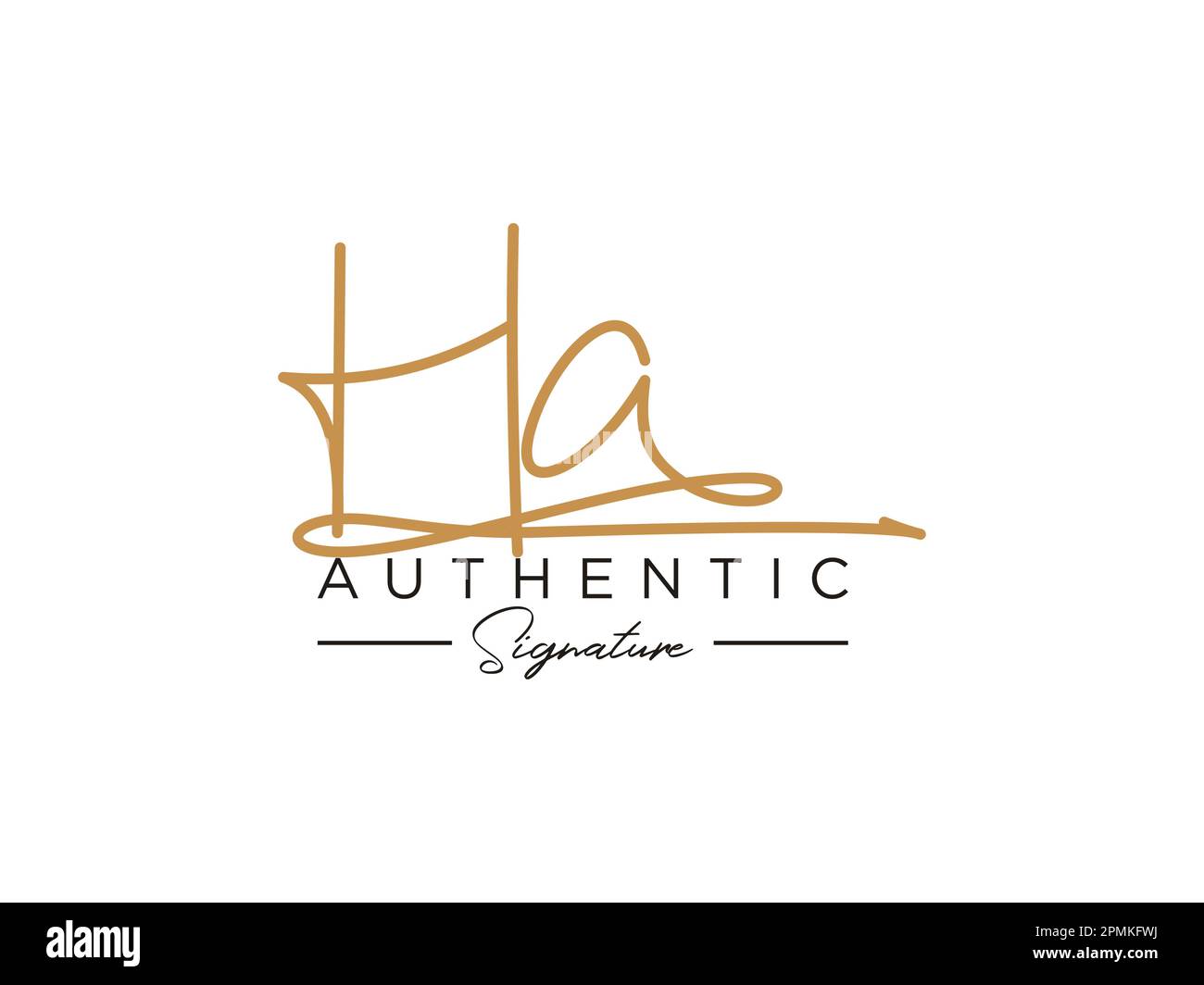 HA Signature Logo Template Vector Stock Vector Image & Art - Alamy