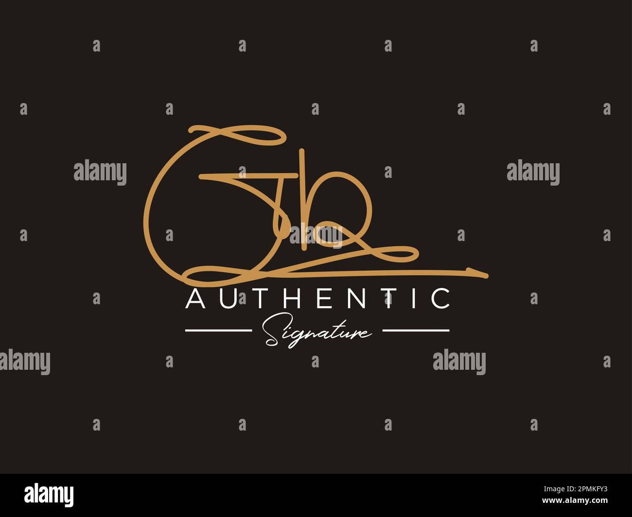 GB Signature Logo Template Vector Stock Vector Image & Art - Alamy
