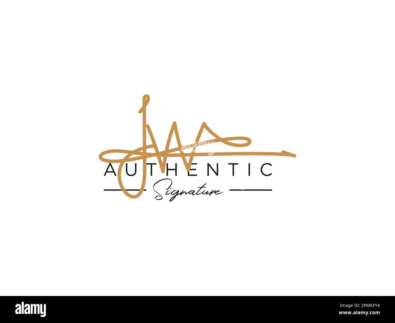 JW Signature Logo Template Vector Stock Vector Image & Art - Alamy