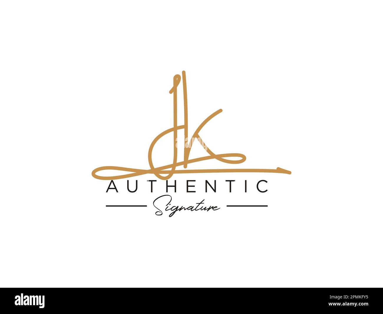 JK Signature Logo Template Vector Stock Vector Image & Art - Alamy