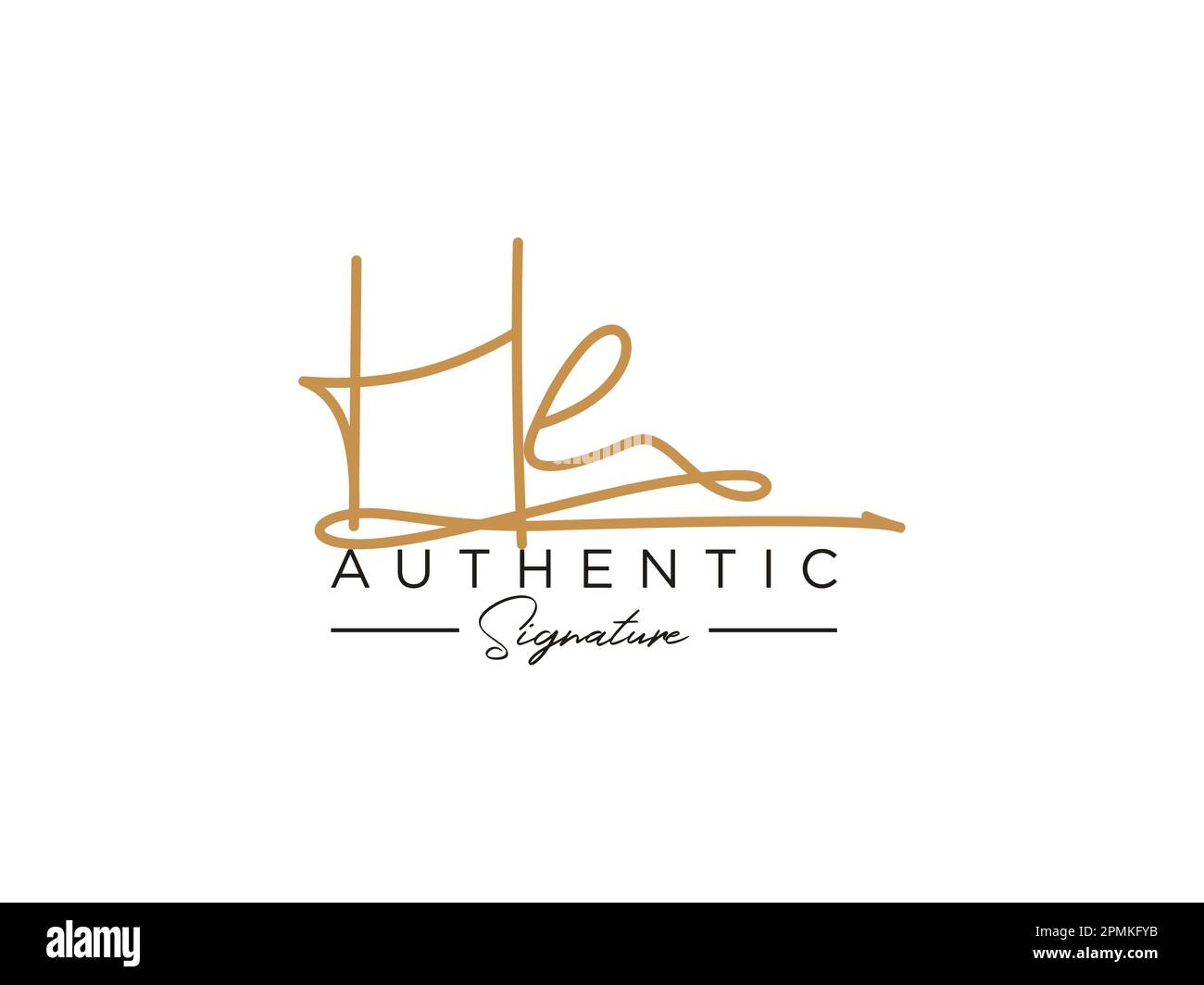 HE Signature Logo Template Vector Stock Vector Image & Art - Alamy