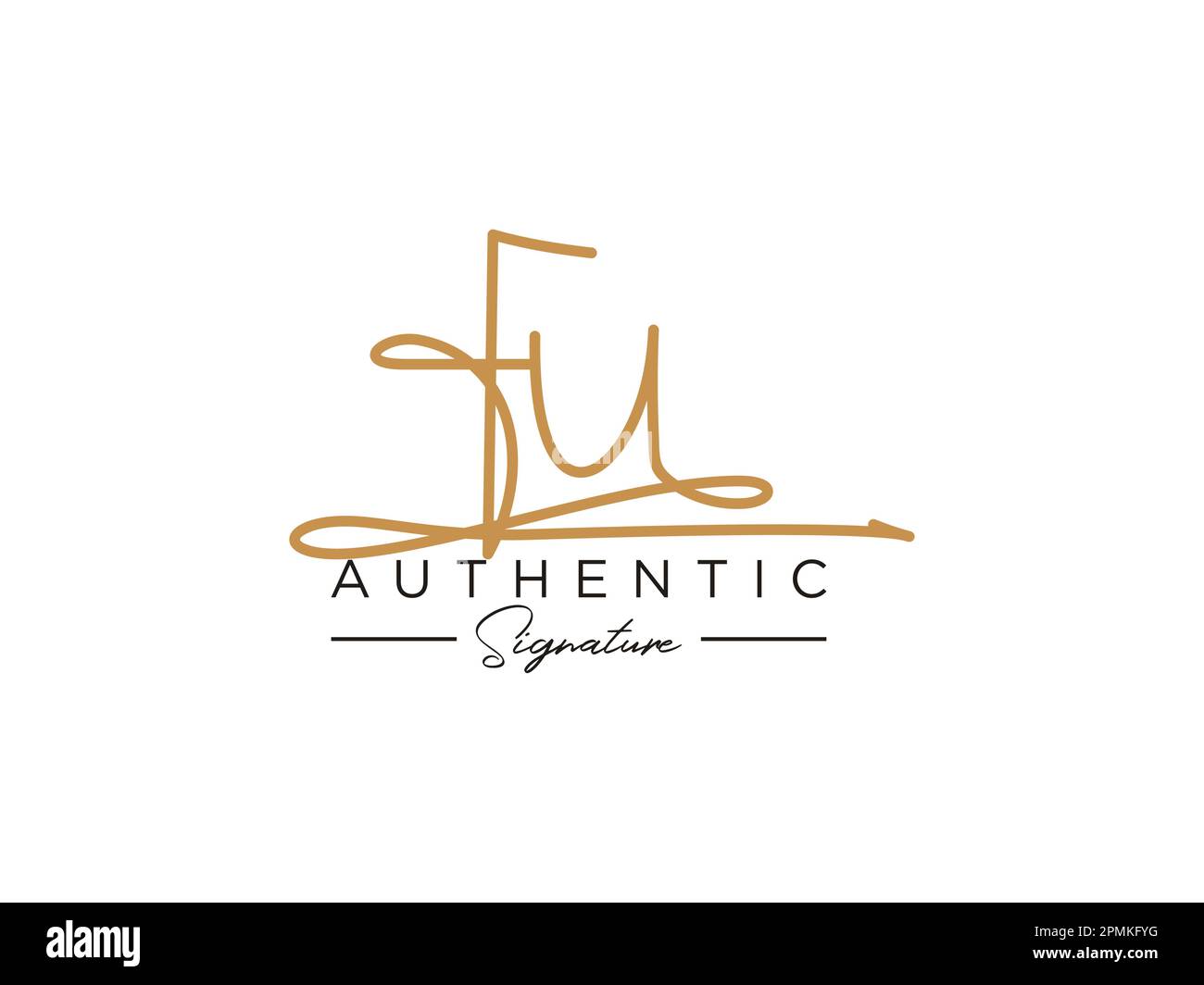 FU Signature Logo Template Vector Stock Vector Image & Art - Alamy
