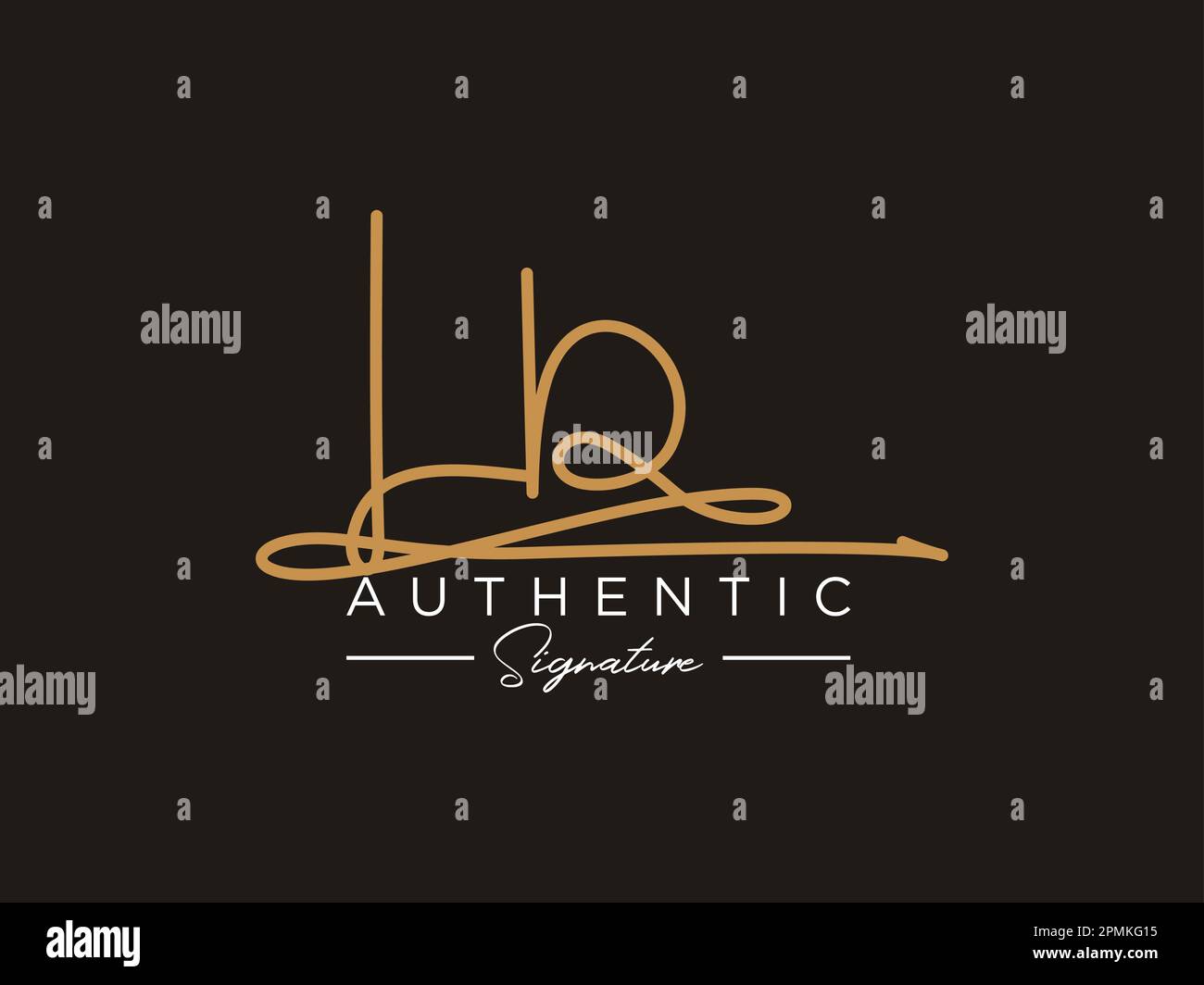 LB Signature Logo Template Vector Stock Vector Image & Art - Alamy