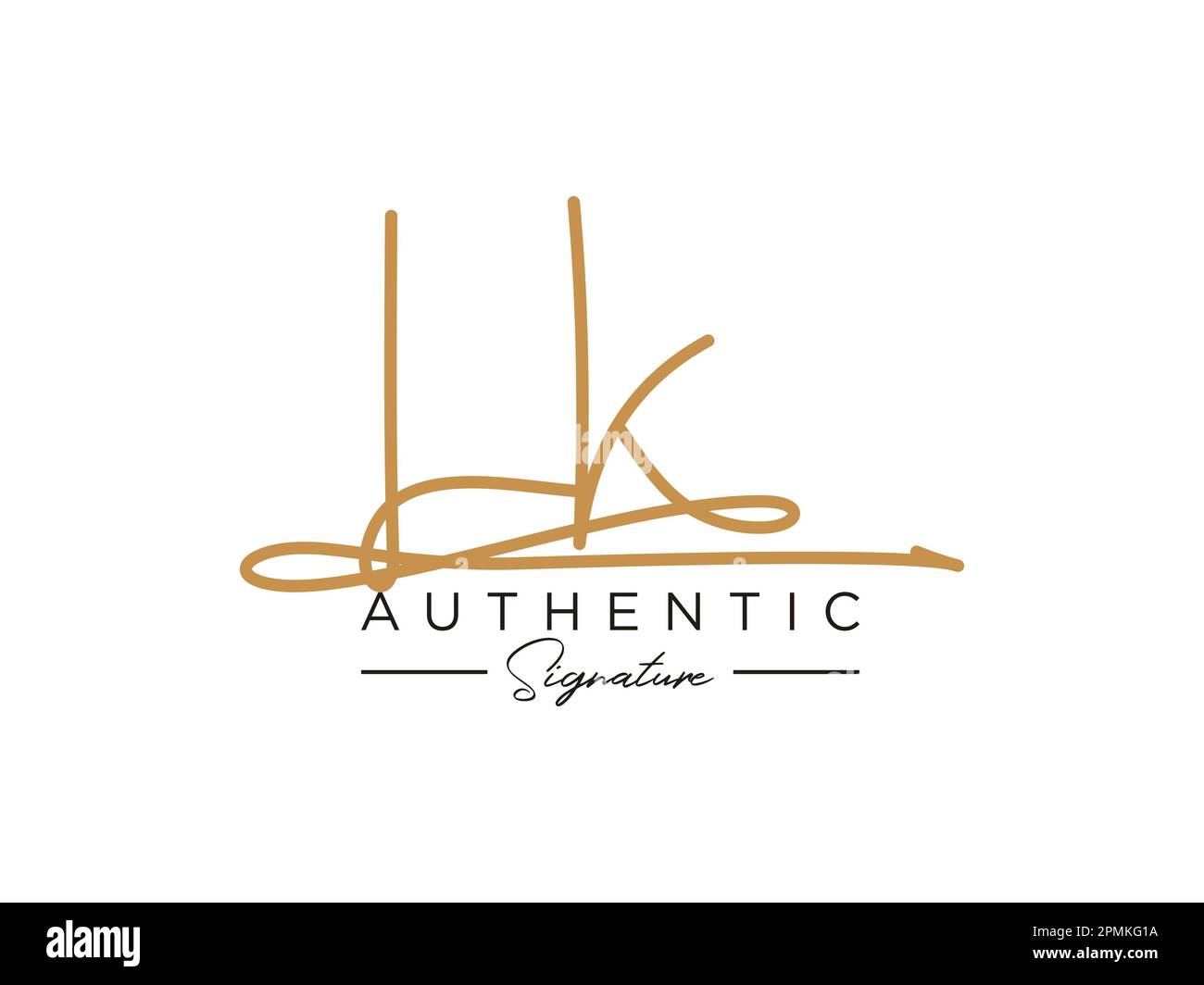 LK Signature Logo Template Vector Stock Vector Image & Art - Alamy