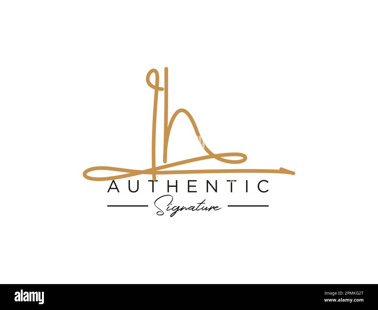 IH Signature Logo Template Vector Stock Vector Image & Art - Alamy