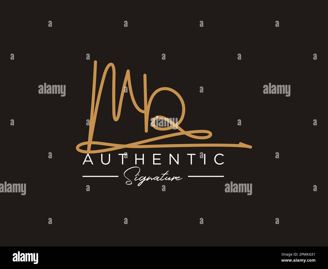 MB Signature Logo Template Vector Stock Vector Image & Art - Alamy