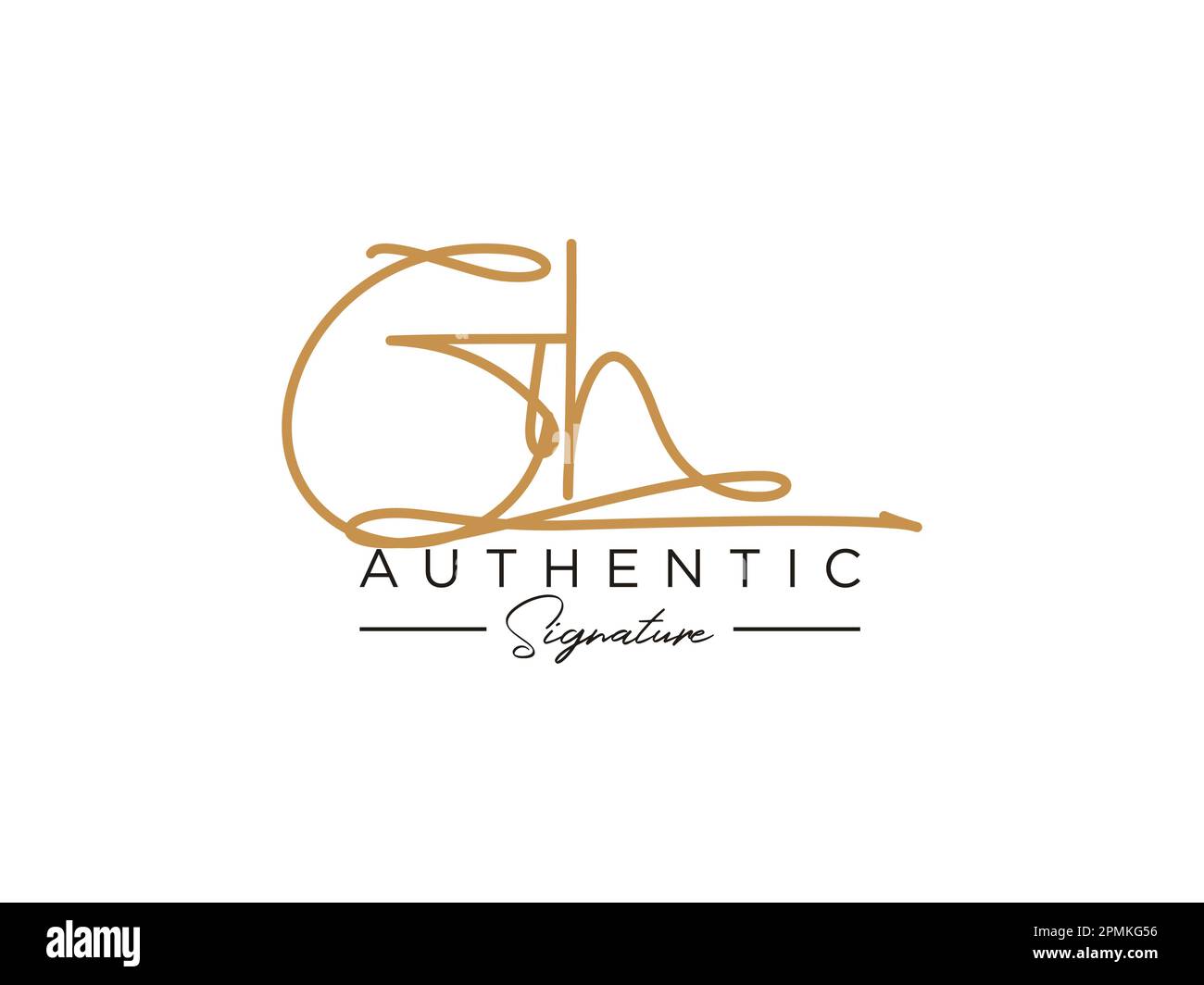 GH Signature Logo Template Vector Stock Vector Image & Art - Alamy