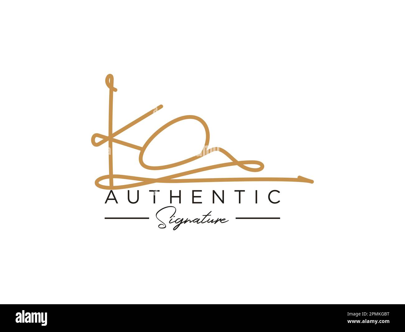KO Signature Logo Template Vector Stock Vector Image & Art - Alamy