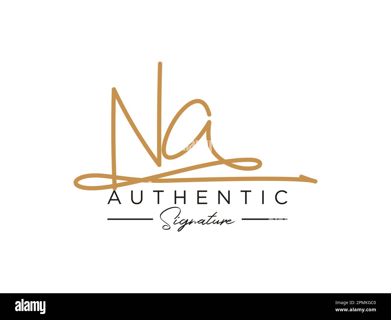 NA Signature Logo Template Vector Stock Vector Image & Art - Alamy