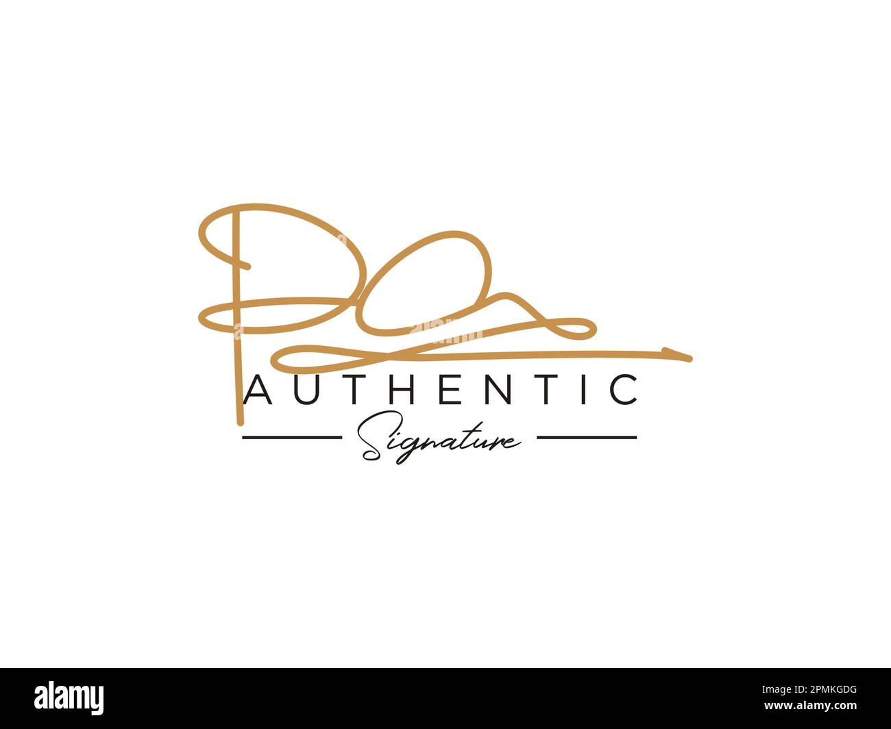 PO Signature Logo Template Vector Stock Vector Image & Art - Alamy
