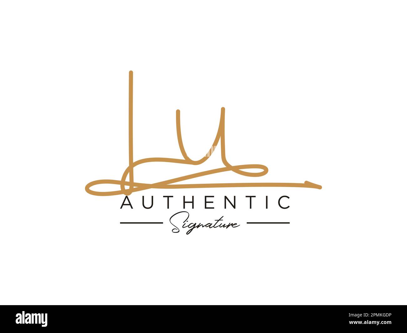LU Signature Logo Template Vector Stock Vector Image & Art - Alamy
