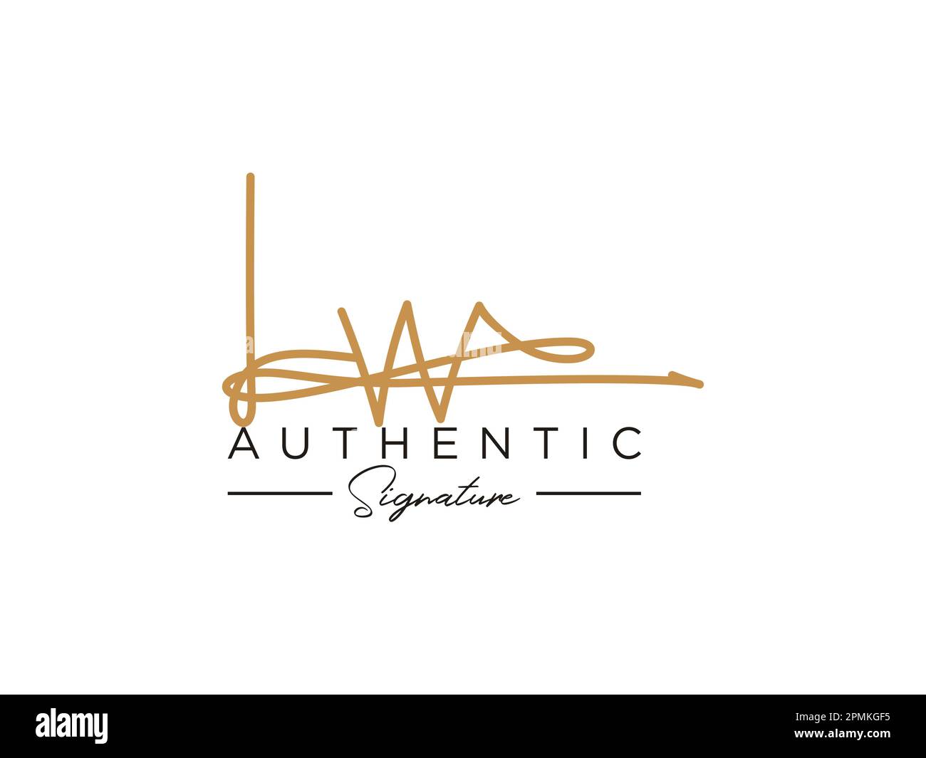 LW Signature Logo Template Vector Stock Vector Image & Art - Alamy
