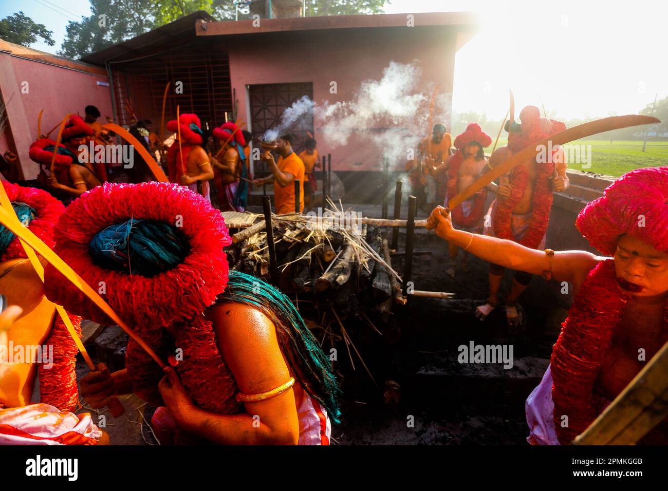 Bangladesh, 13/04/2023, As the month of Chaitra, the last in the Bangla ...