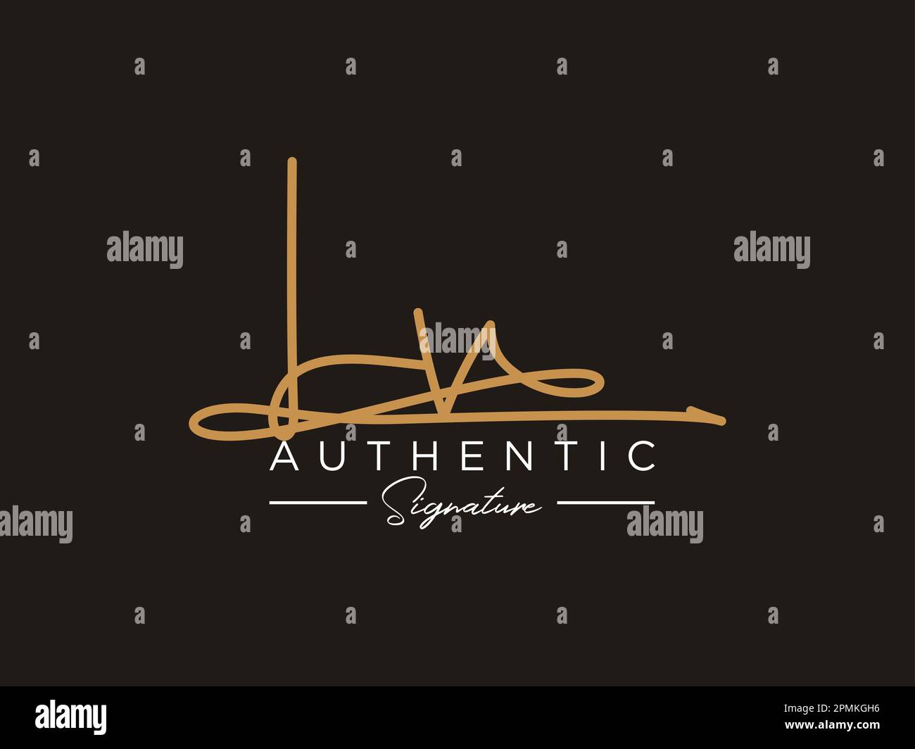 LV Signature Logo Template Vector Stock Vector Image & Art - Alamy