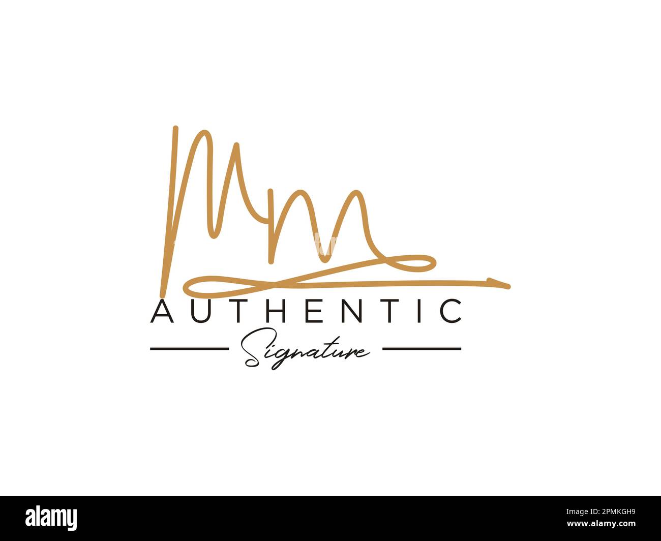 MM Signature Logo Template Vector Stock Vector Image & Art - Alamy