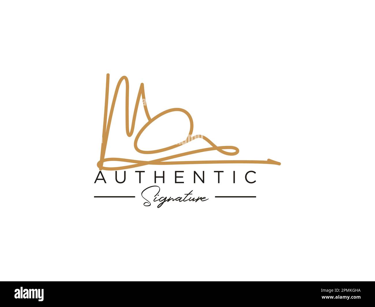 MO Signature Logo Template Vector Stock Vector Image & Art - Alamy