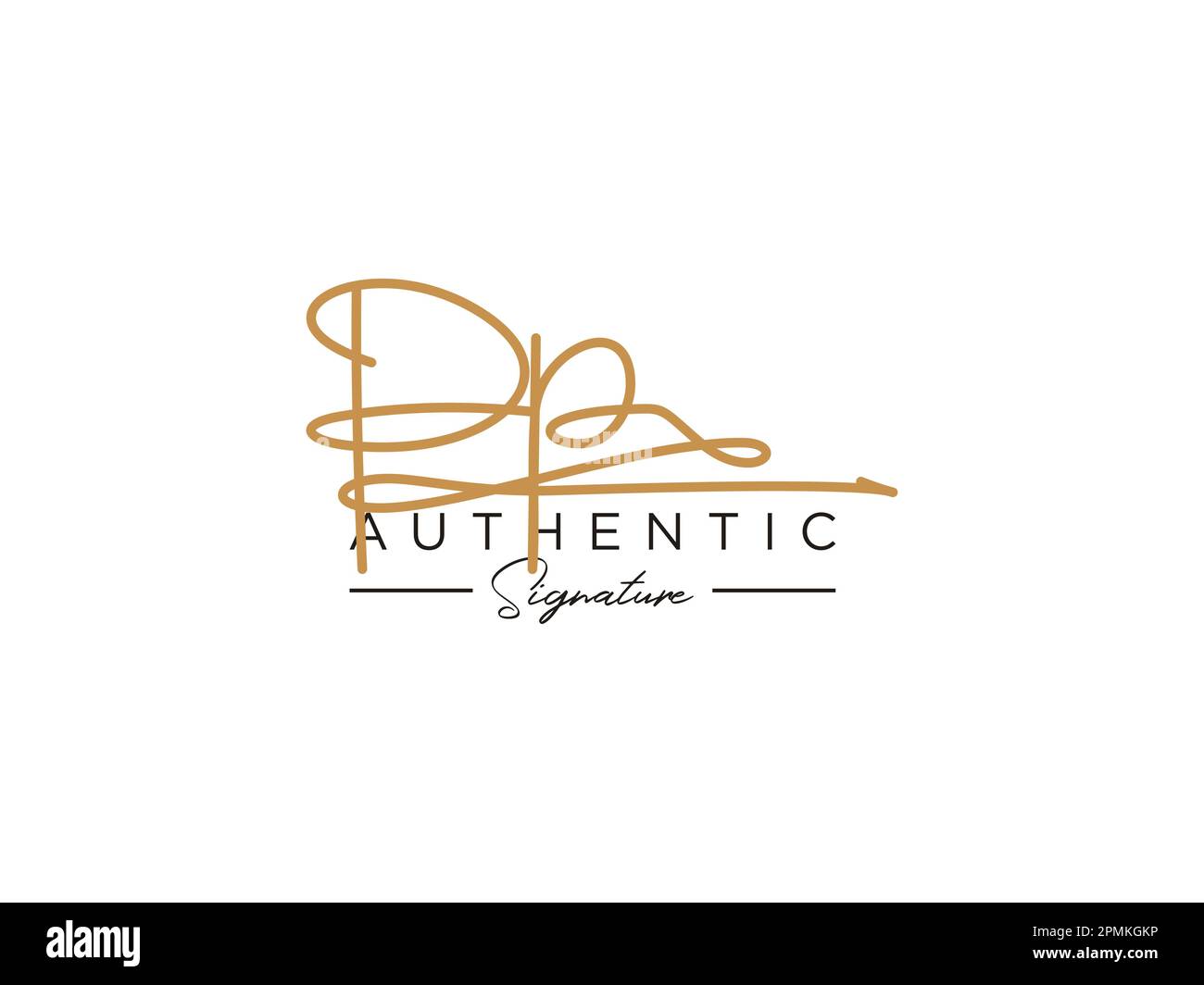 PP Signature Logo Template Vector Stock Vector Image & Art - Alamy