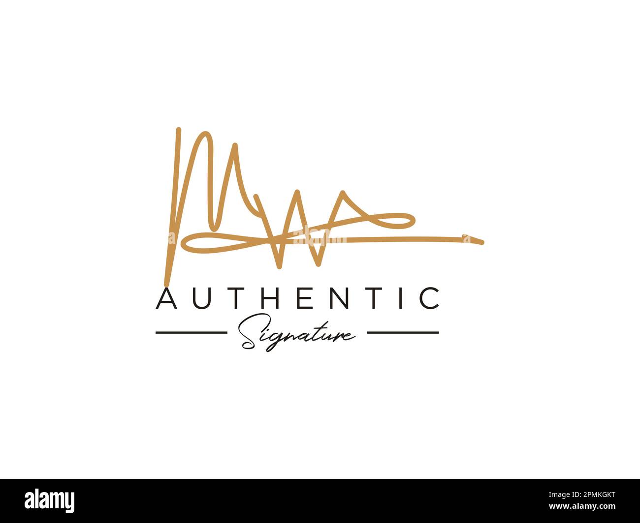 MW Signature Logo Template Vector Stock Vector Image & Art - Alamy