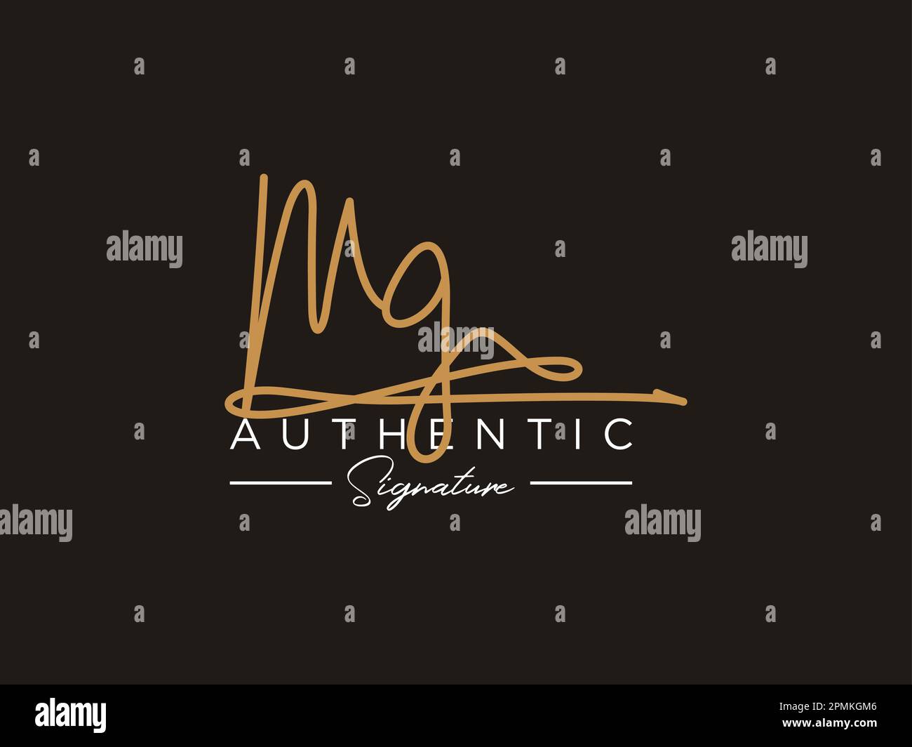 MG Signature Logo Template Vector Stock Vector Image & Art - Alamy