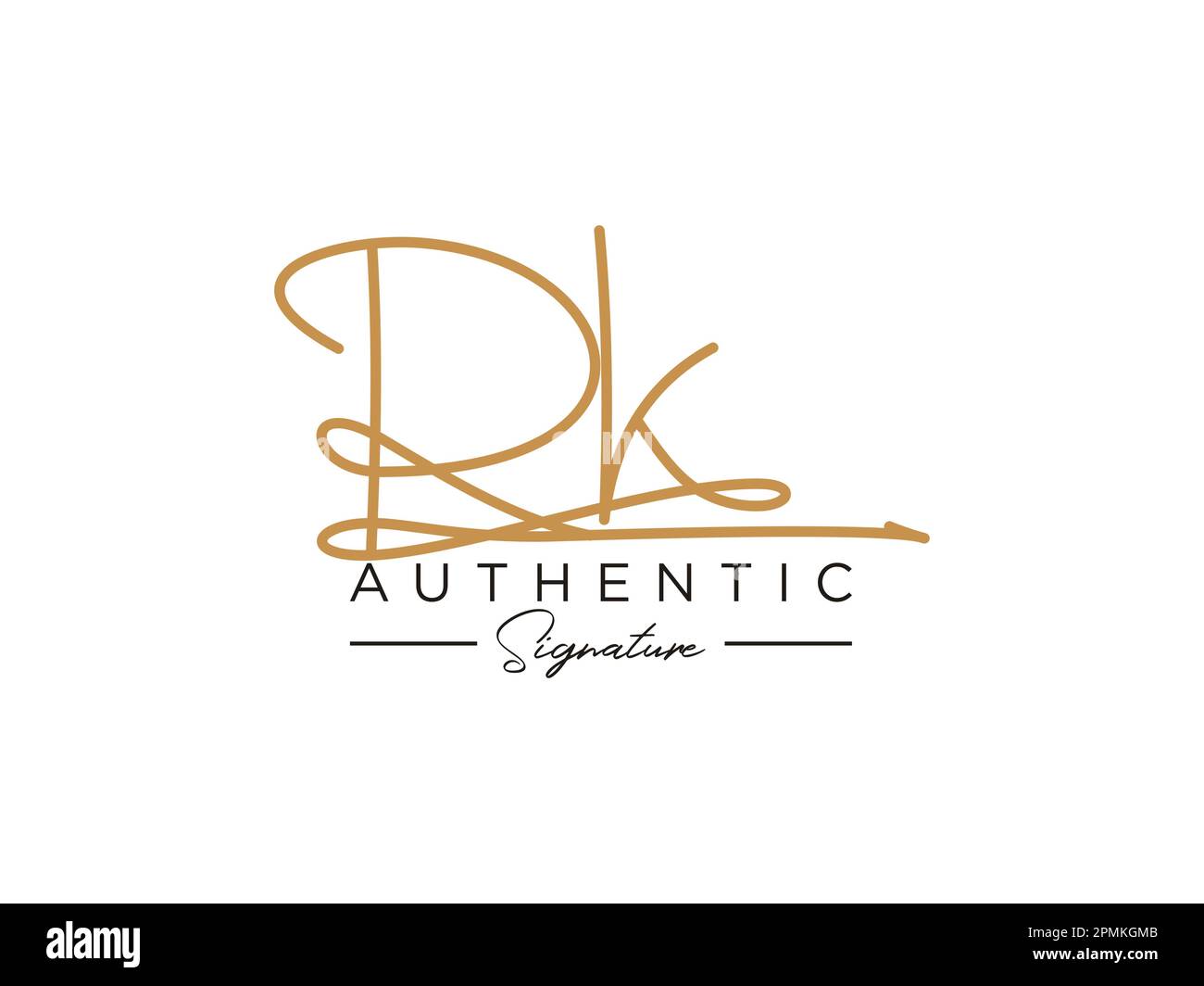 RK Signature Logo Template Vector Stock Vector Image & Art - Alamy