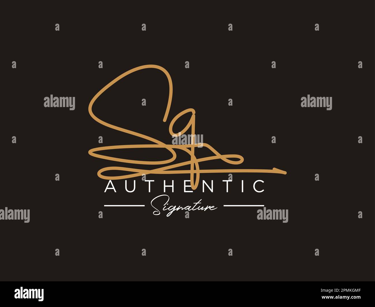 SQ Signature Logo Template Vector Stock Vector Image & Art - Alamy