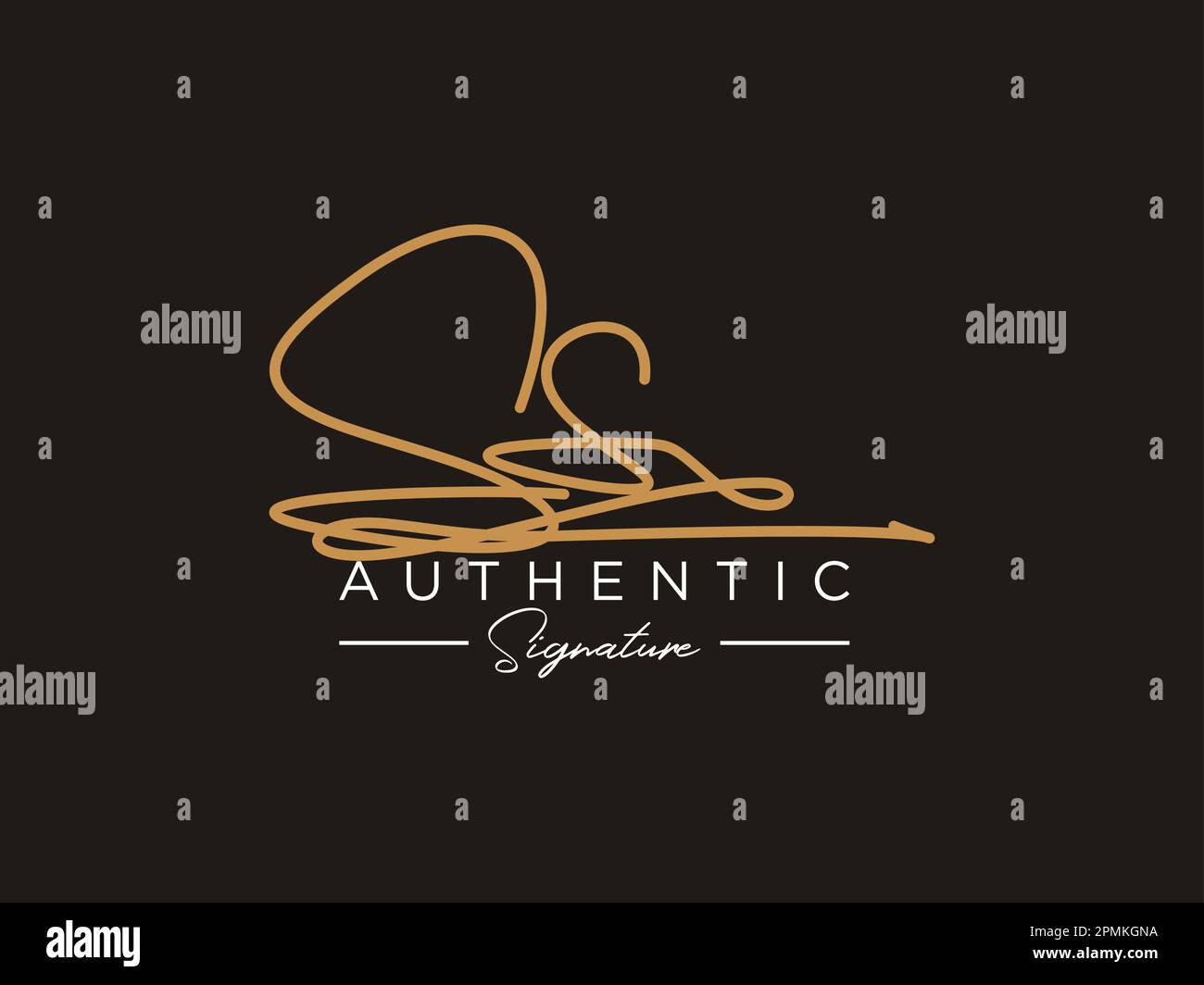 SS Signature Logo Template Vector Stock Vector Image & Art - Alamy