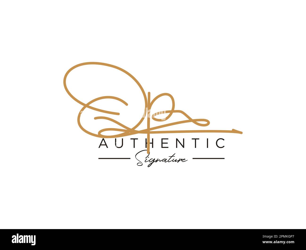 Qp Signature Logo Template Vector Stock Vector Image And Art Alamy