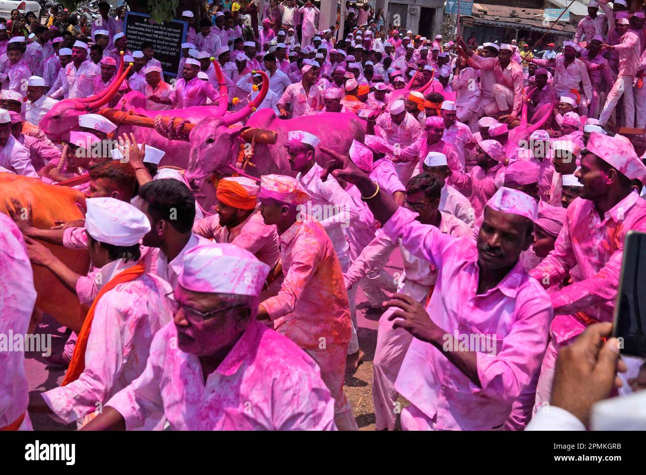 Devotees of Hindu Lord Shiva known as Bhairavnath participate in the ...