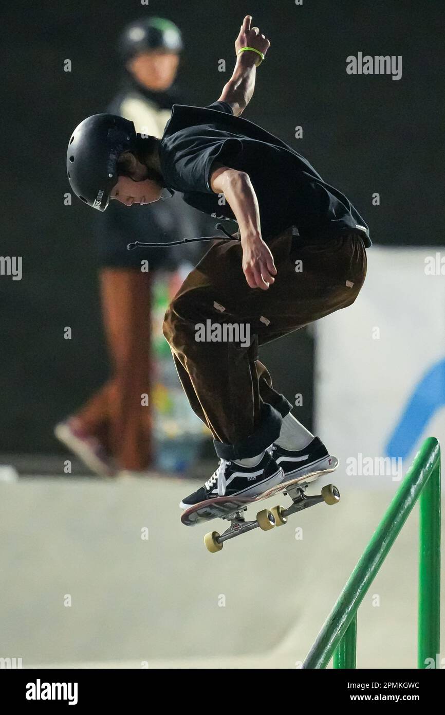 Ibaraki, Japan. 13th Apr, 2023. Toa Sasaki Skateboarding : The 2nd ...