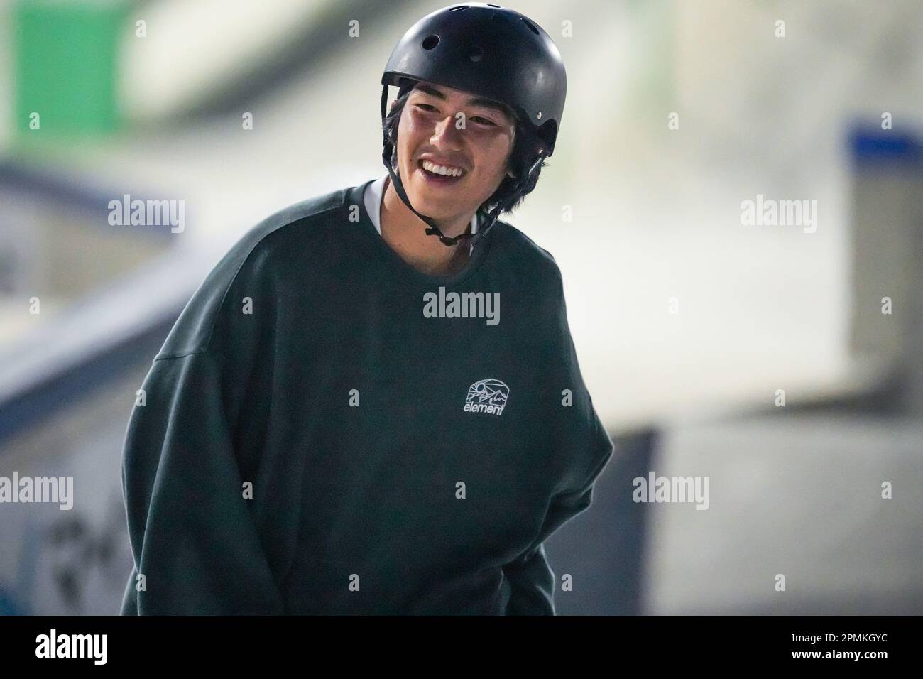 Ibaraki, Japan. 13th Apr, 2023. Aimu Yamazuki Skateboarding : The 2nd ...