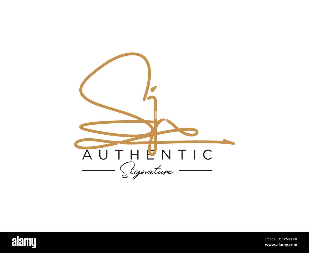 SJ Signature Logo Template Vector Stock Vector Image & Art - Alamy