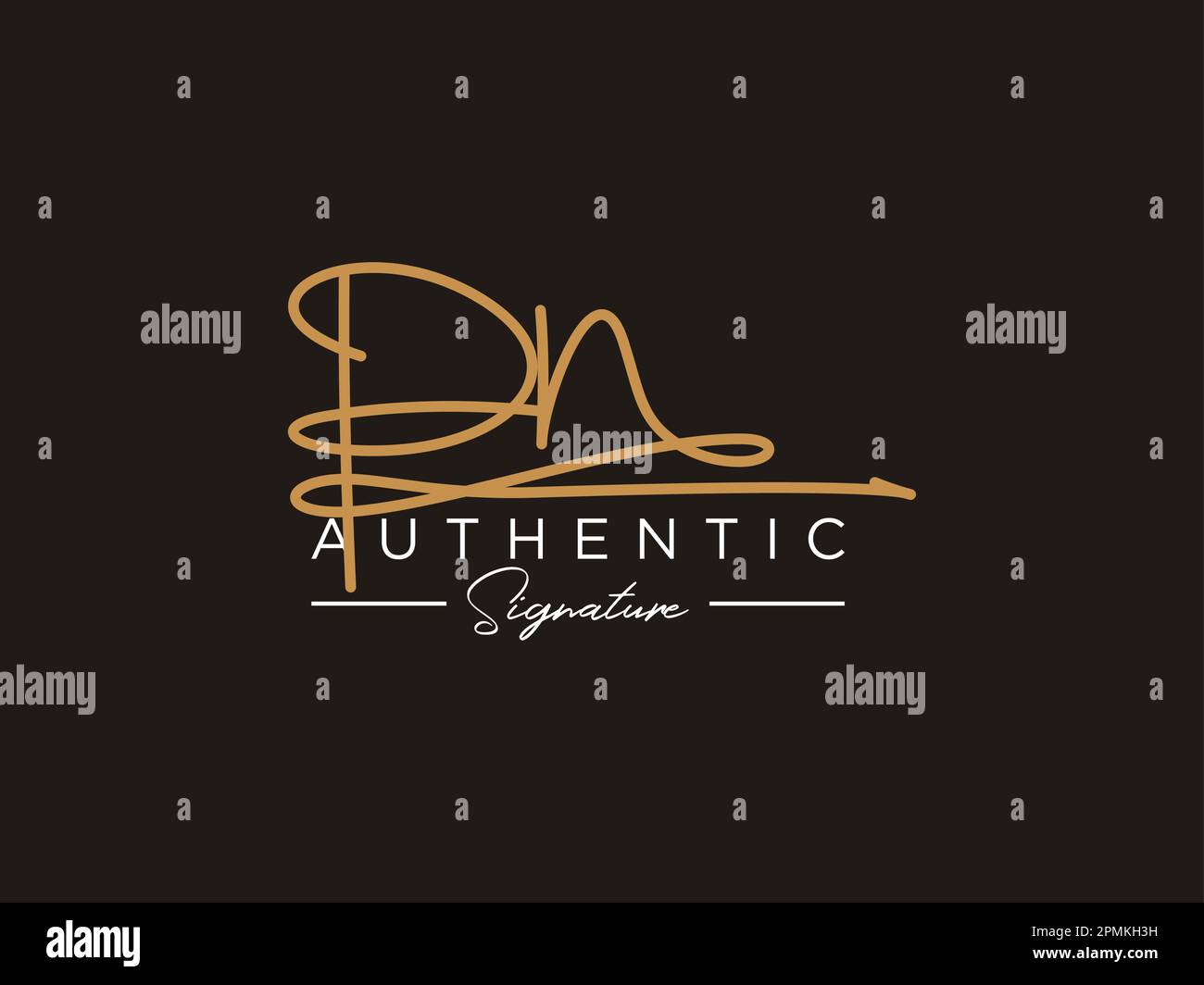 PN Signature Logo Template Vector Stock Vector Image & Art - Alamy