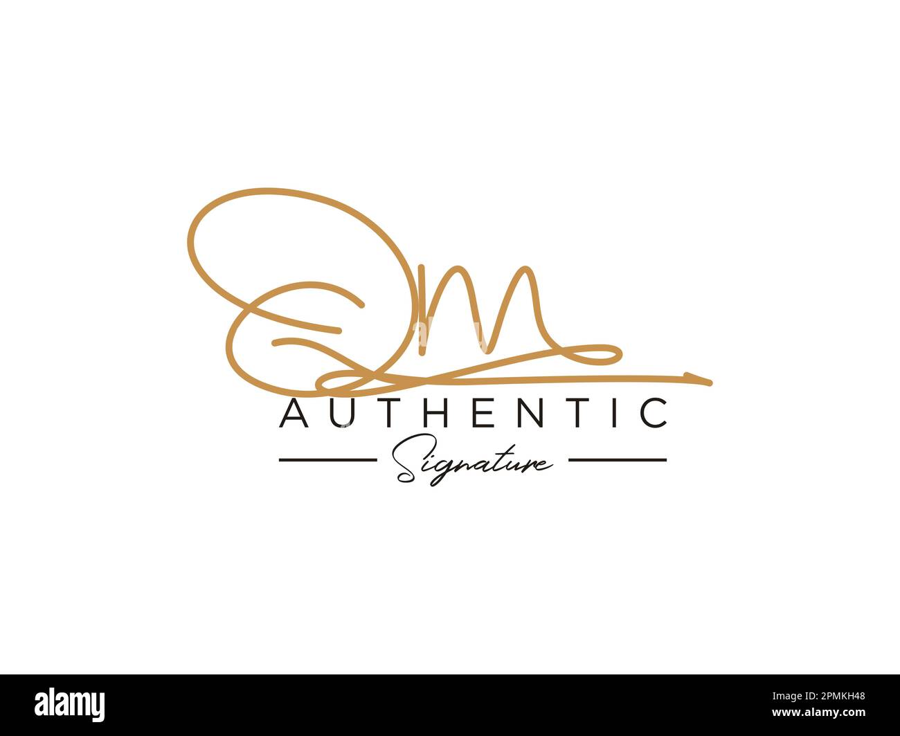 QM Signature Logo Template Vector Stock Vector Image & Art - Alamy