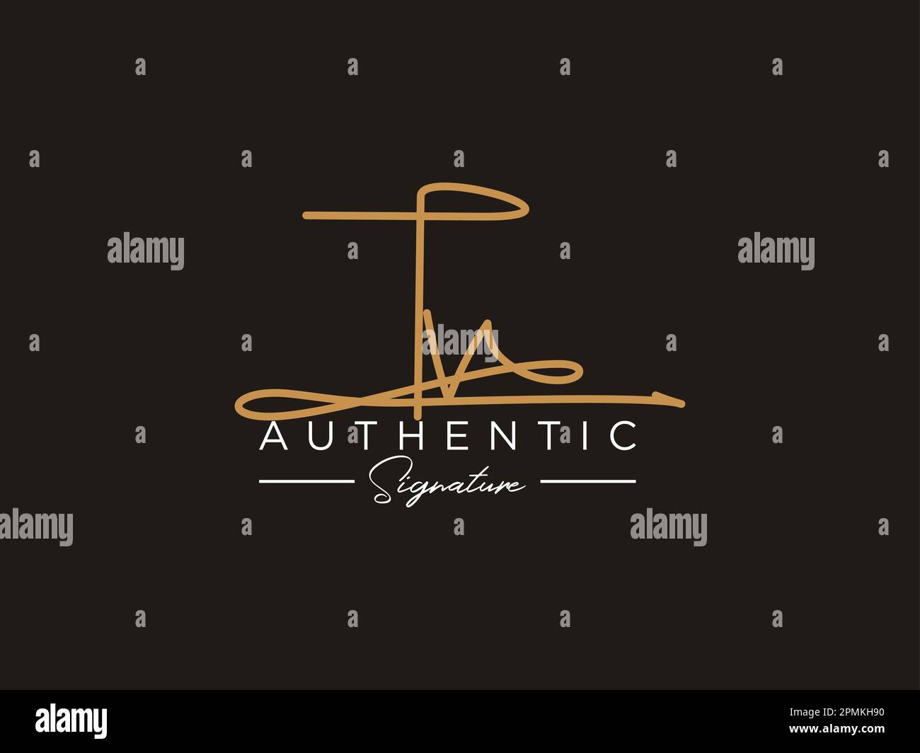 TV Signature Logo Template Vector Stock Vector Image & Art - Alamy