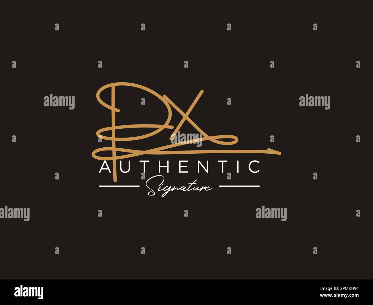 PX Signature Logo Template Vector Stock Vector Image & Art - Alamy