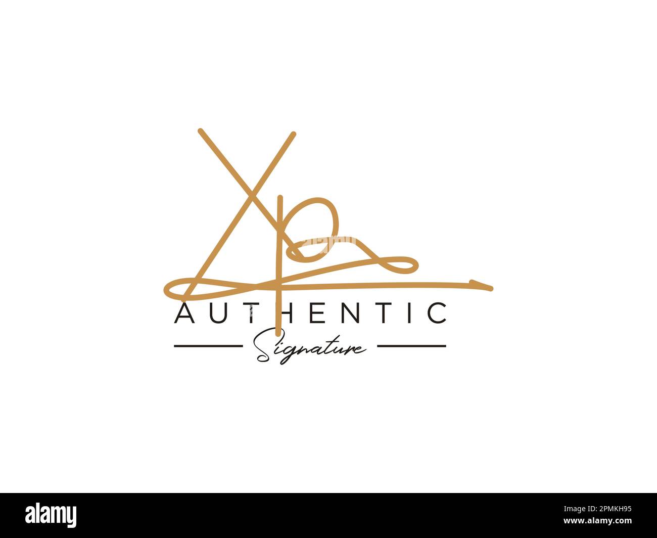 XP Signature Logo Template Vector Stock Vector Image & Art - Alamy