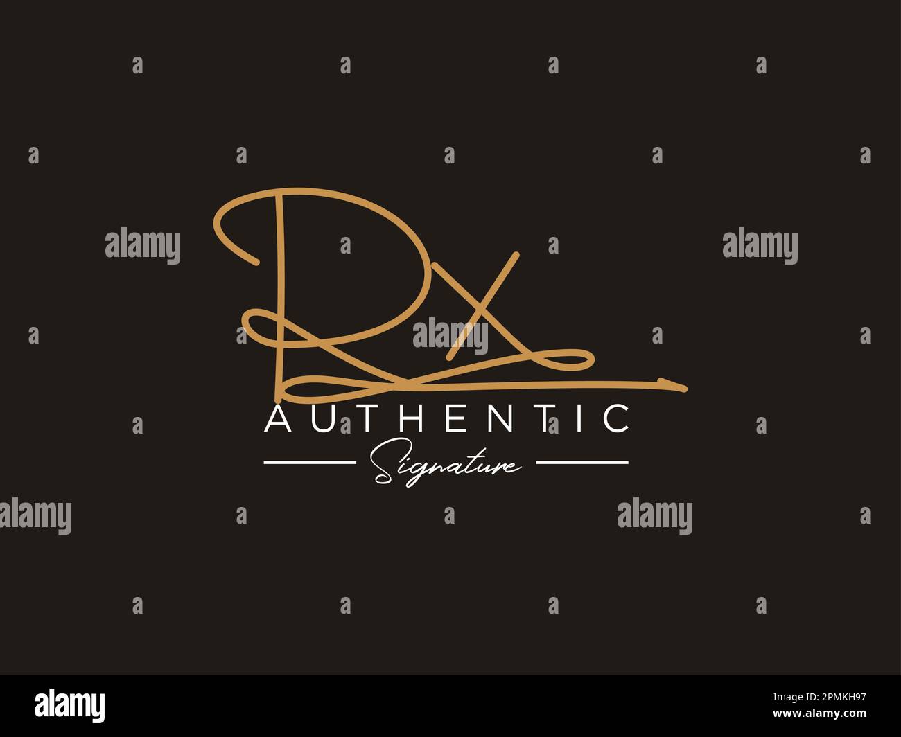 RX Signature Logo Template Vector Stock Vector Image & Art - Alamy